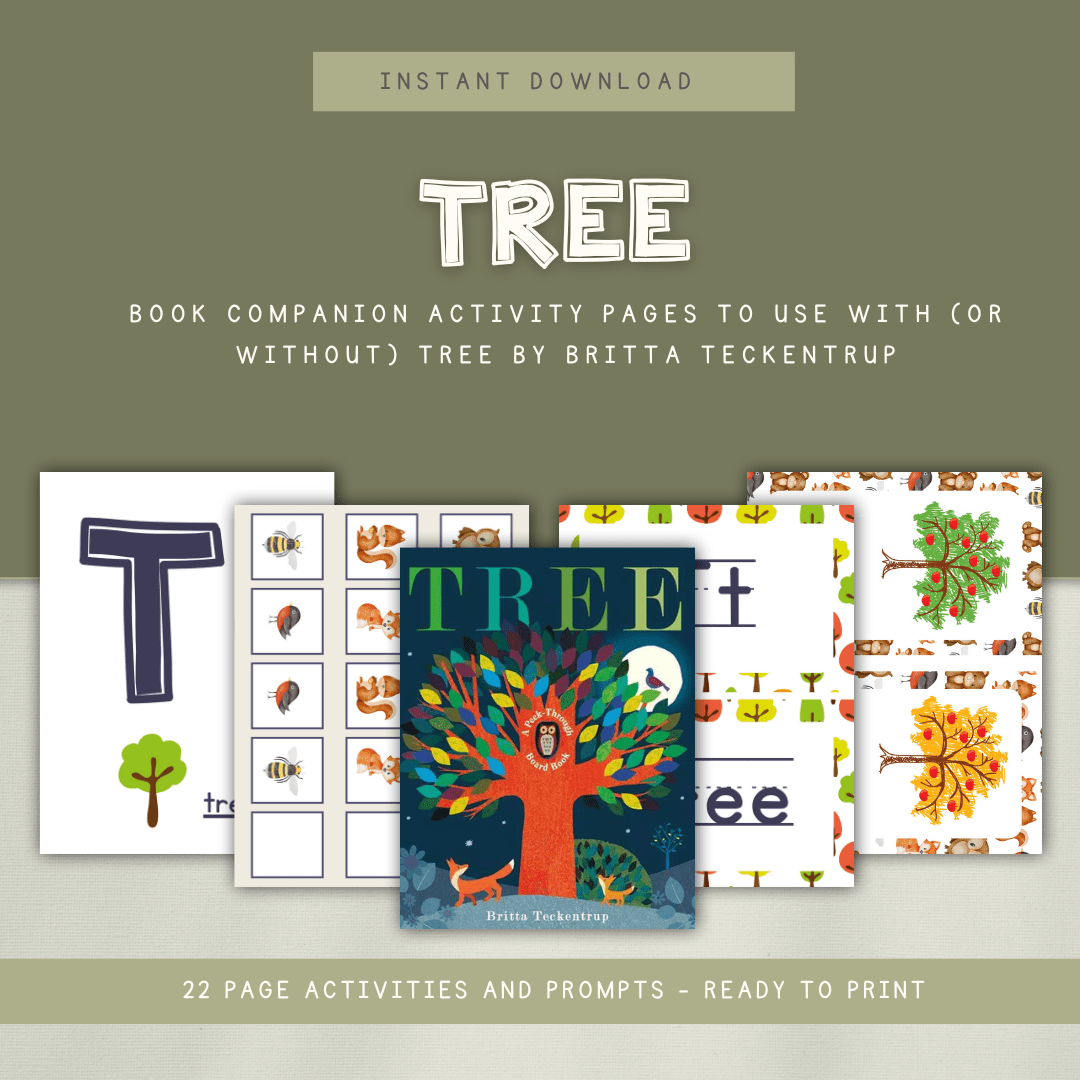 Tree Through the Seasons Preschool Activity Pages | Chickadees Wooden Toys