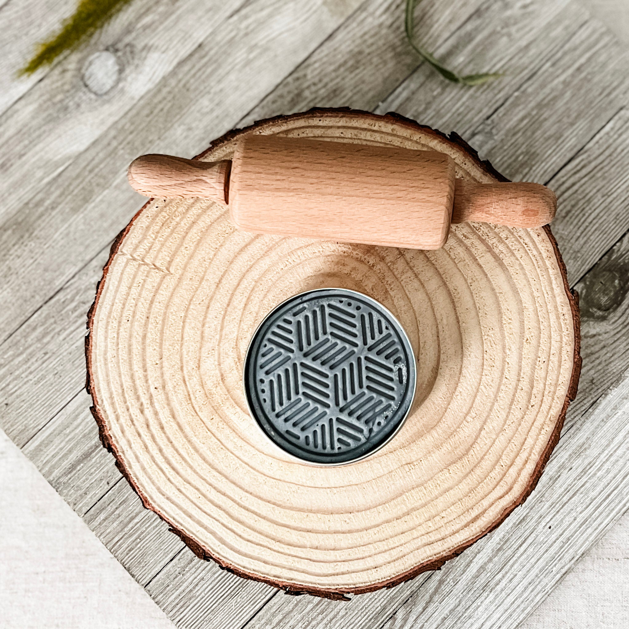 Lunar Chai Tea Scented - Moon Rock Gray Play Dough | Chickadees Wooden Toys