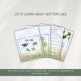 Butterfly Themed Activity Pages - Digital Download | Chickadees Wooden Toys