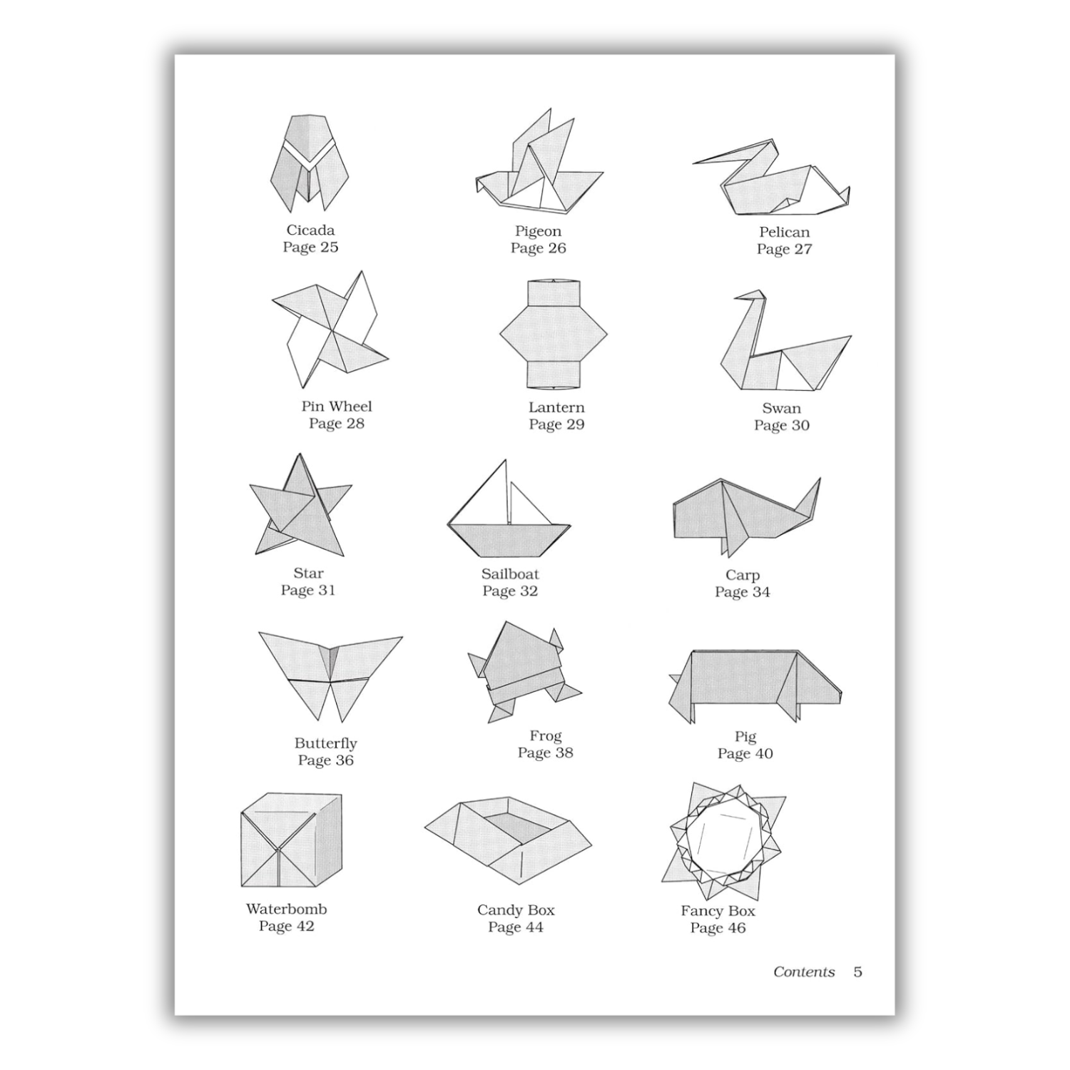 Easy Origami (Dover Origami Papercraft) over 30 simple projects (Spiral ...