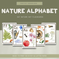 Nature Alphabet Flashcards - DIGITAL DOWNLOAD | Chickadees Wooden Toys